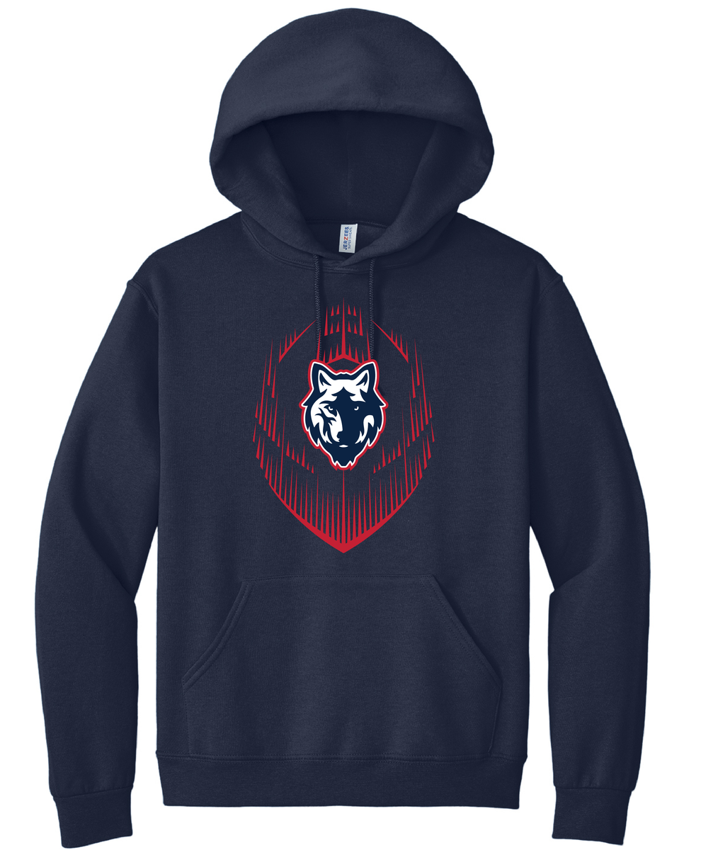 MLK Football Hoodie Navy – Embroidery In Motion