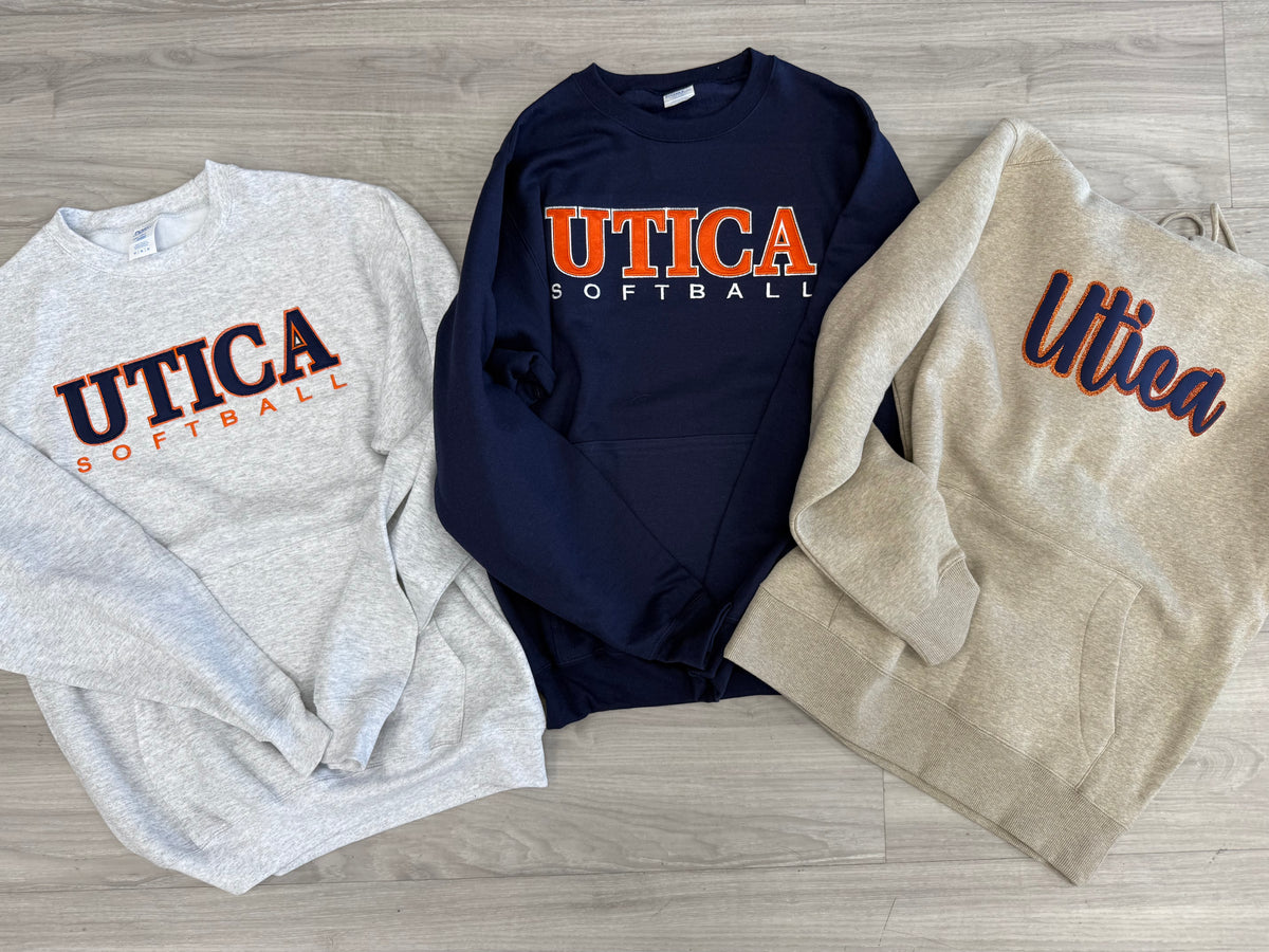 Utica Tackle twill Embroidered Hoodie – Embroidery In Motion
