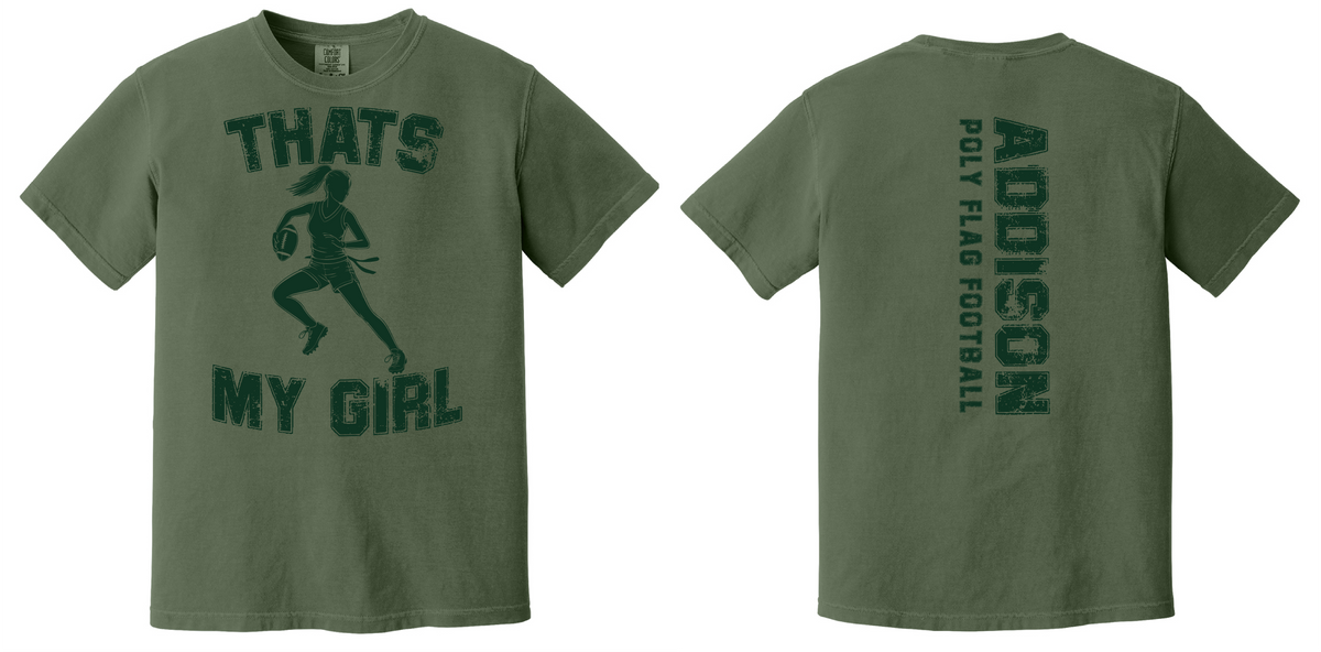 Thats My Girl Poly Flag Football – Embroidery In Motion