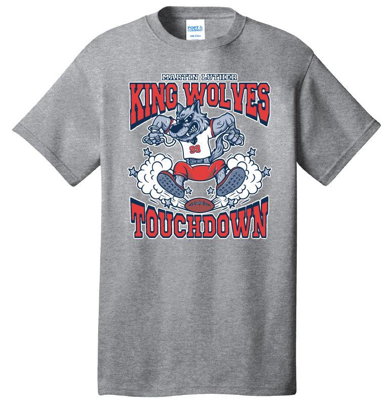 Retro MLK WOLVES Touchdown T – Embroidery In Motion