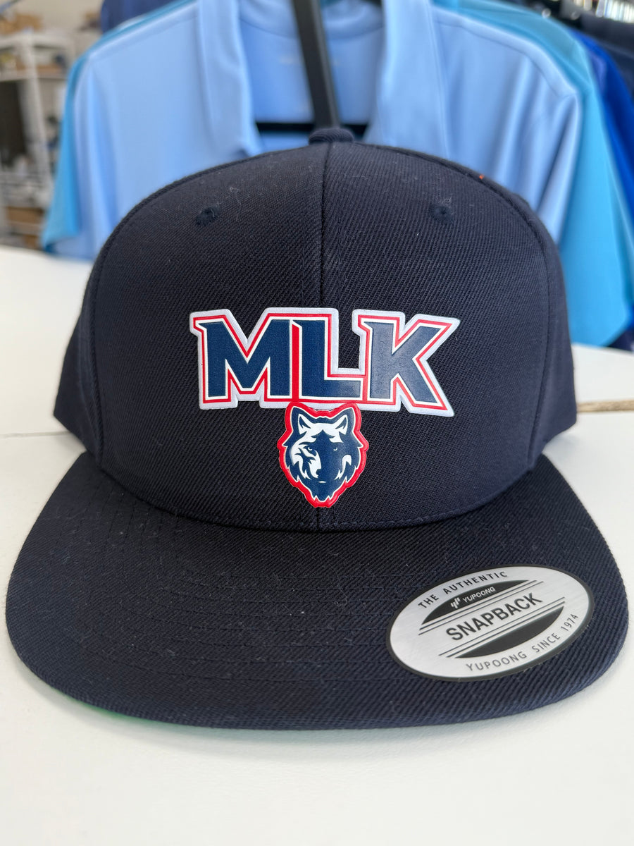 MLK Football Flat Bill Snapback Hat – Embroidery In Motion