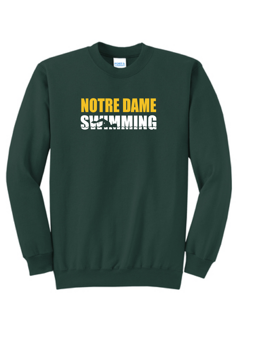 Notre Dame Swim Crewneck Sweatshirt – Embroidery In Motion